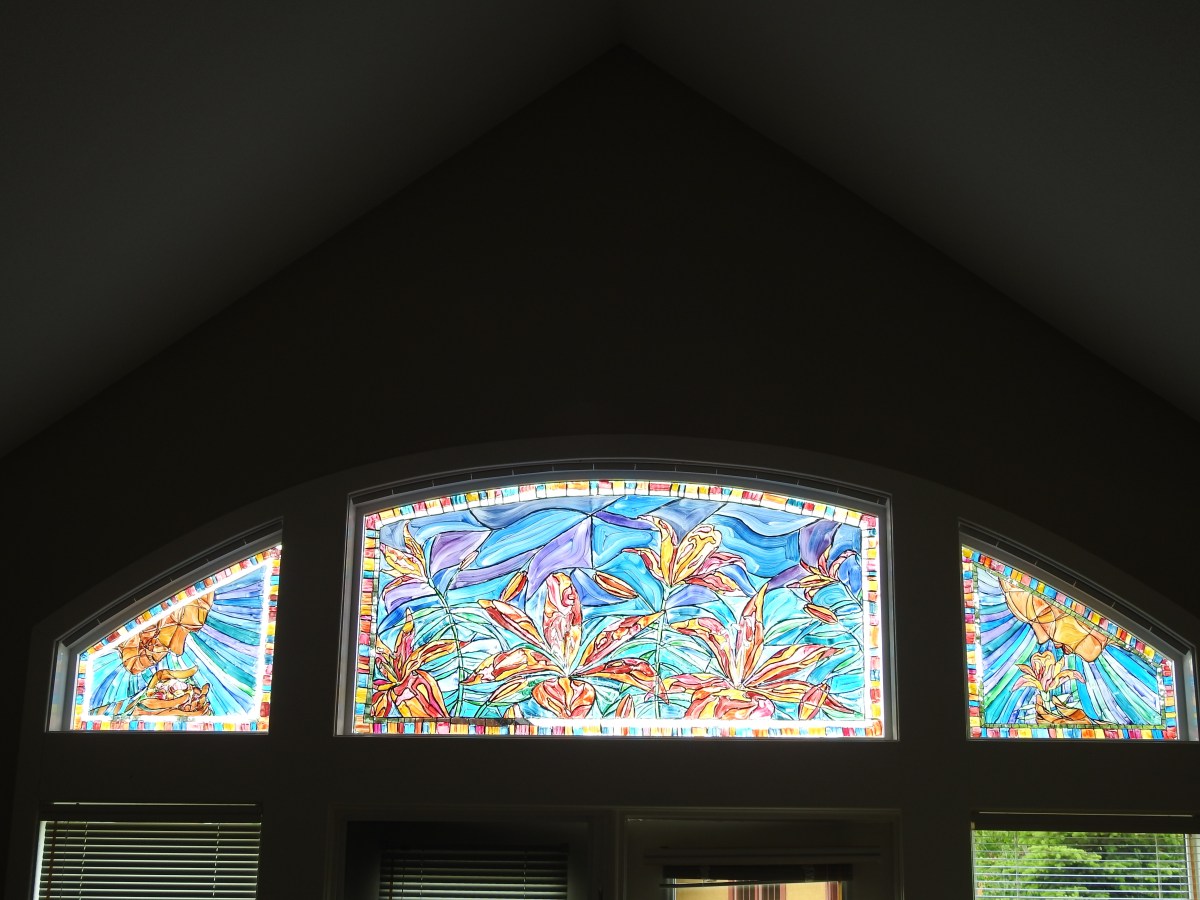 Artistic/custom window painting – Four Door Arts Forum